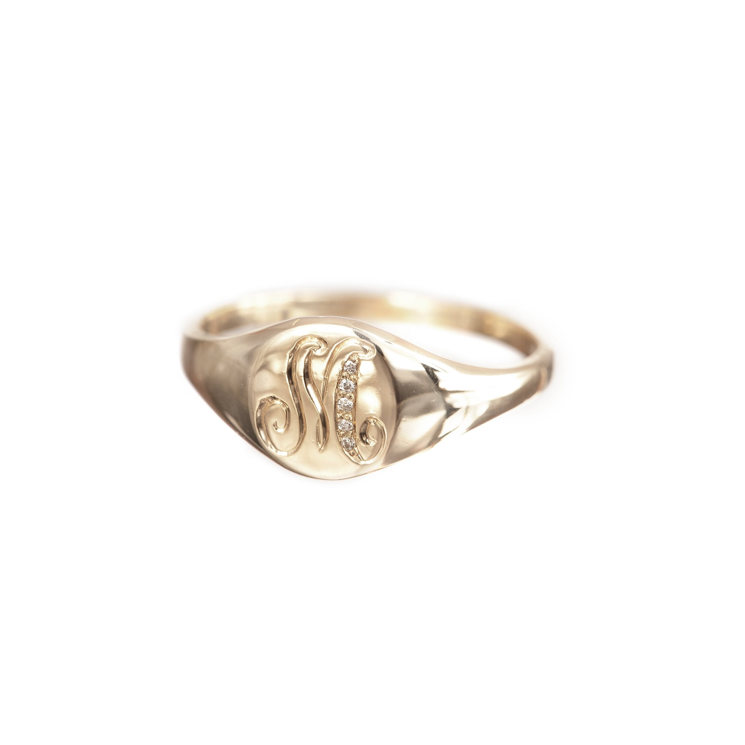 14k Gold Signet Rings for Women | Custom & Hand Engraved – Ariel Gordon