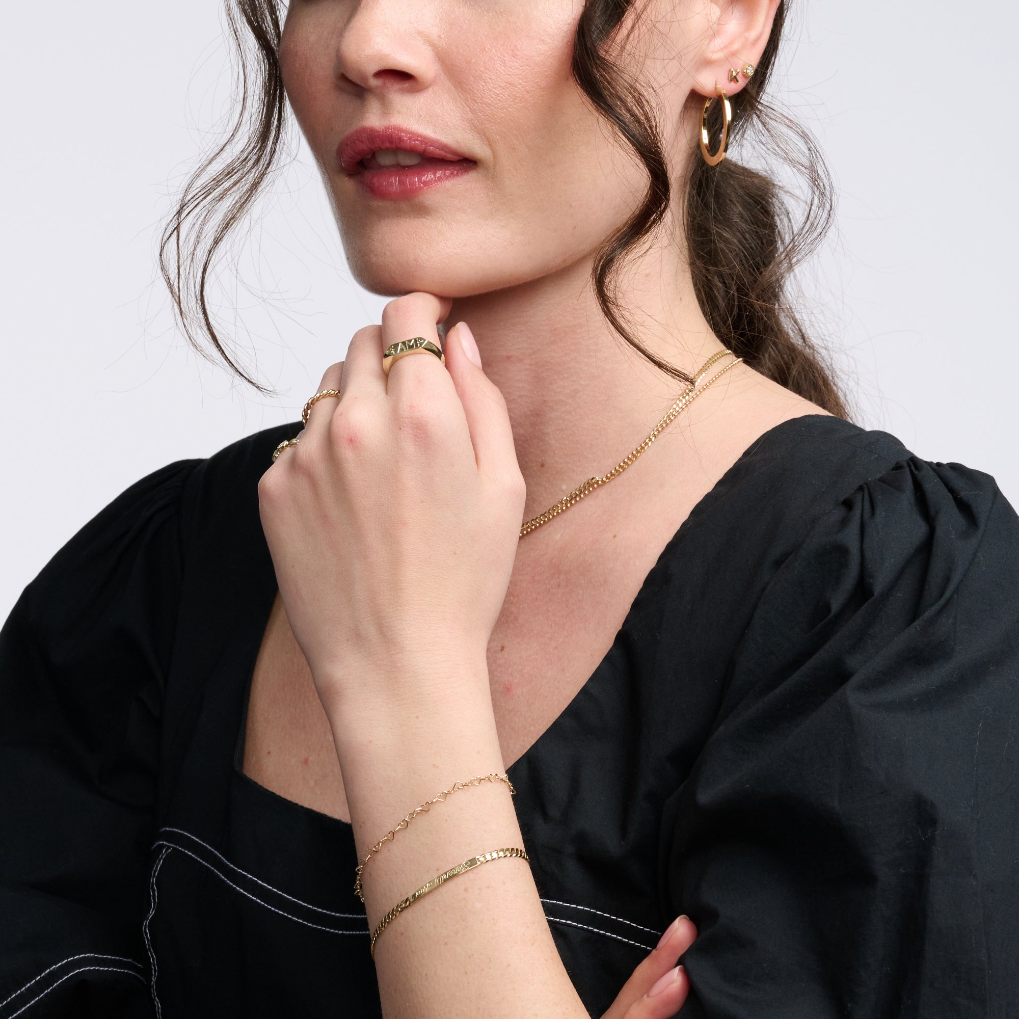 Mini Helium Initial Studs | Ariel Gordon