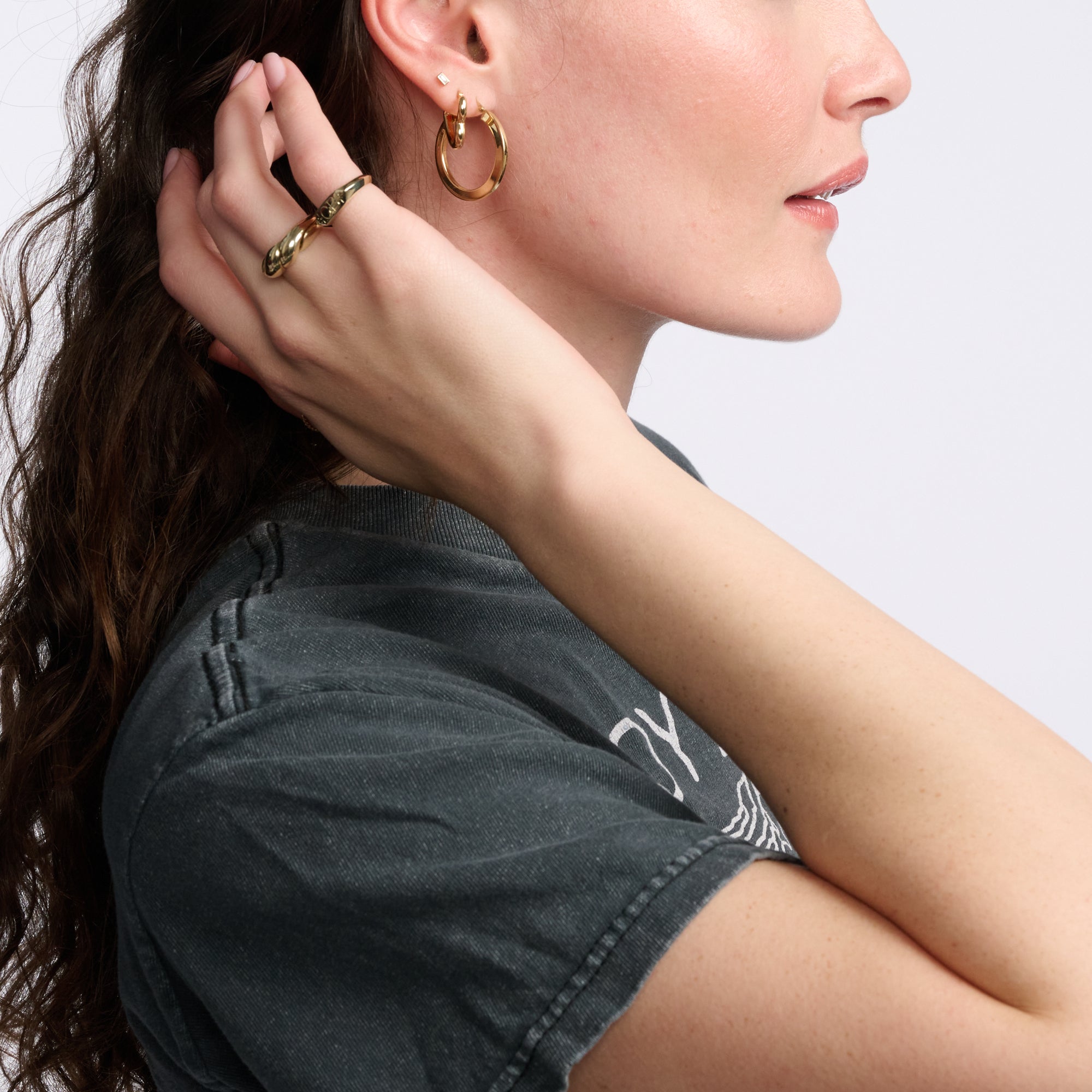 Gold Heart Hoop Earrings | Shop 14k Huggies and Hoops – Ariel Gordon