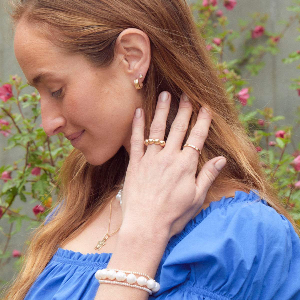 Diamond Hex Studs - Earrings – Ariel Gordon