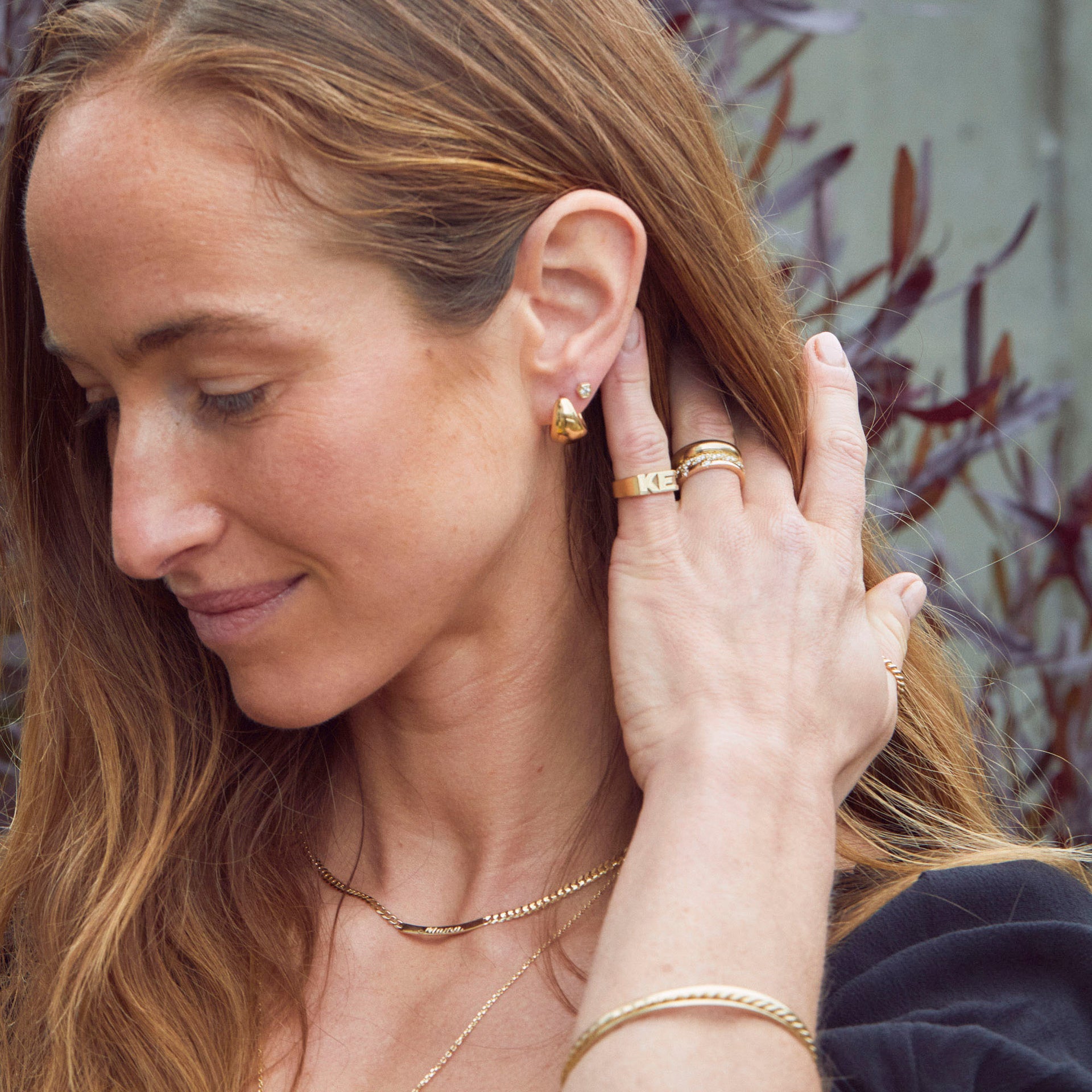 Diamond Hex Studs - Earrings – Ariel Gordon