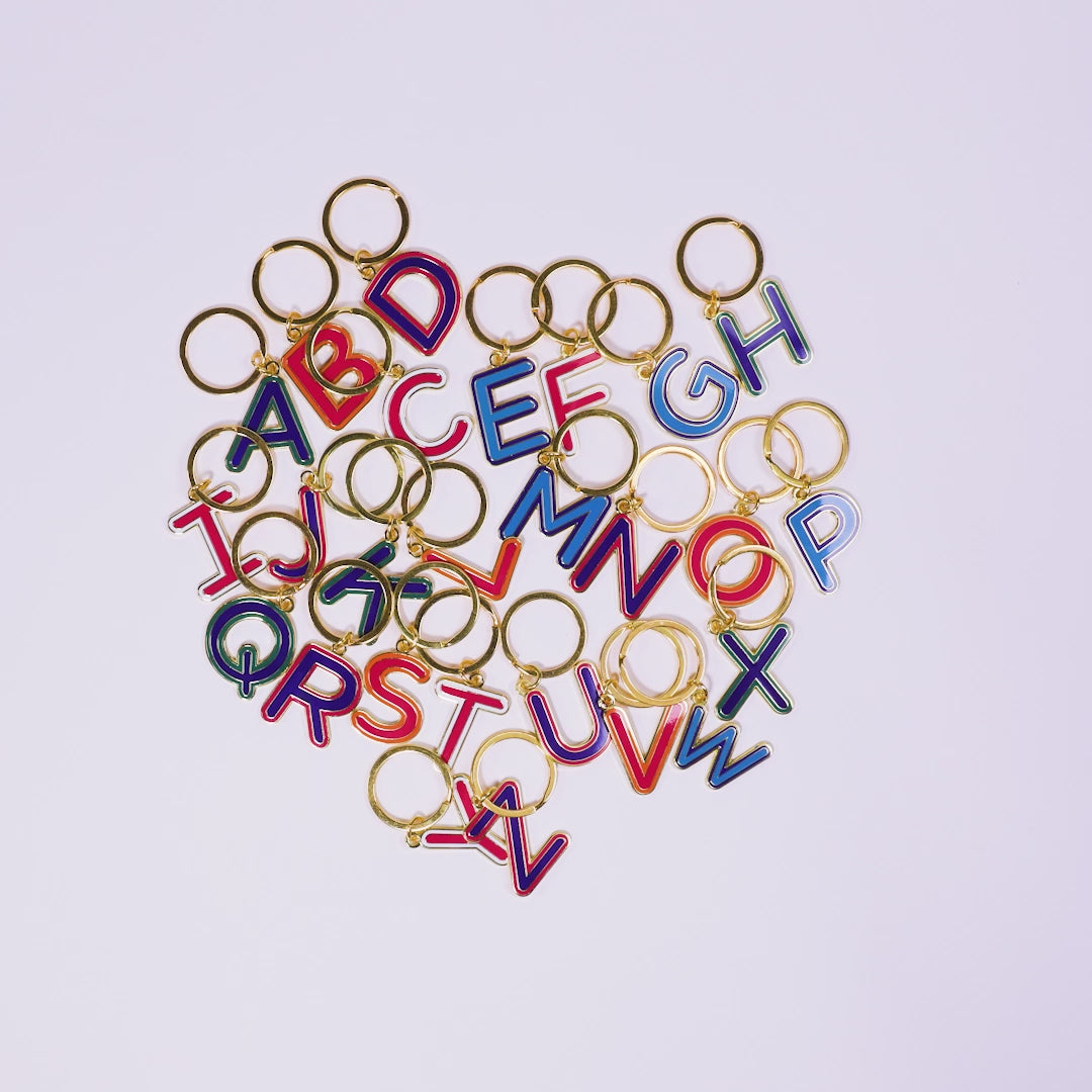 Fridge Magnet Initial Keychain – Ariel Gordon